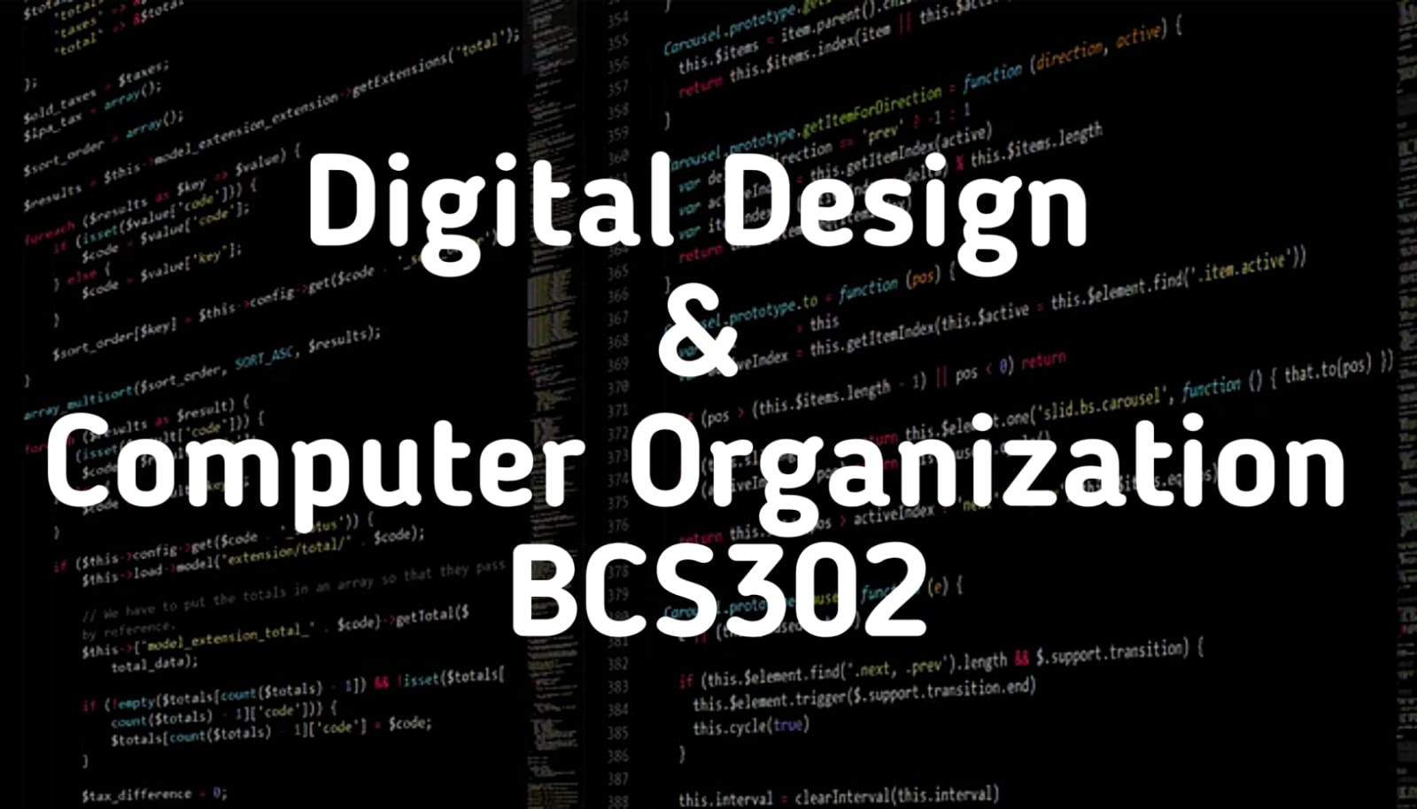 Digital Design and Computer Organization BCS302 - VTU Edge