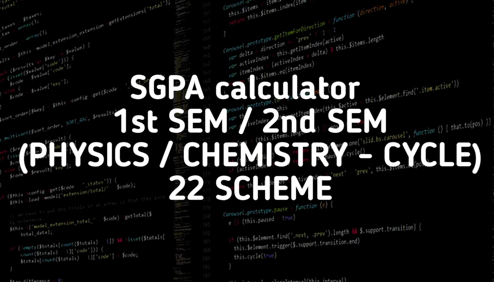 VTU SGPA / CGPA Calculator - VTU Edge